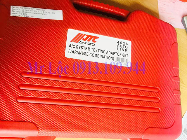 Bộ đầu nối kiểm tra rò rỉ gas lạnh JTC 4636 là sản phẩm của JTC